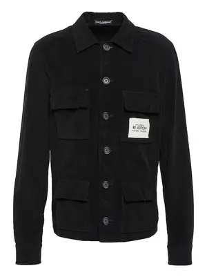 Dolce & Gabbana Re-edition Cotton Overshirt - Black