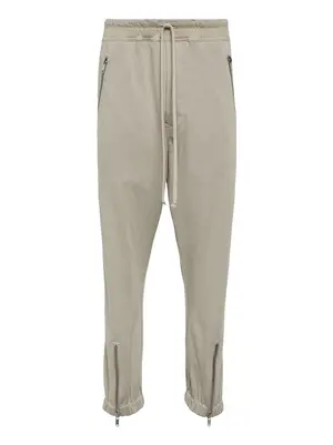 Rick Owens Cotton Jersey Sweatpants - Beige