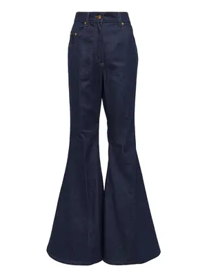 Nina Ricci High-rise Flared Jeans - Blue
