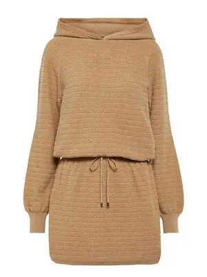 Loro Piana Merano Cashmere Hooded Dress - Multicoloured