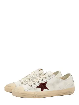GOLDEN GOOSE V-star Sneakers - White/red
