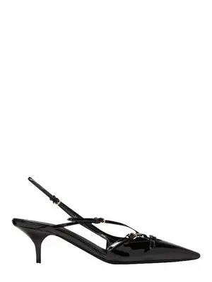 MIU MIU Miu Miu Patent Buckle-Trio Slingback Pumps