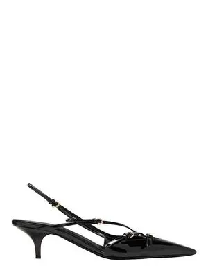 MIU MIU Miu Miu Patent Buckle-Trio Slingback Pumps