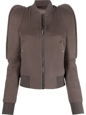 Rick Owens Bionic Puff-sleeve Bomber Jacket - Brown