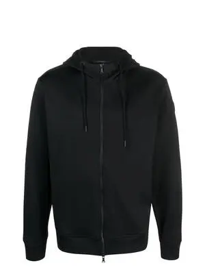 Paul & Shark Scuba-jersey Zip-up Hoodie - Black