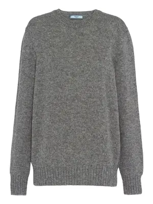 PRADA Prada Triangle-Logo Wool Jumper