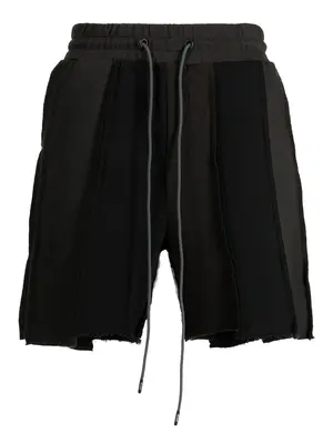 MOSTLY HEARD RARELY SEEN Cotton Track Thigh-length Shorts - Black