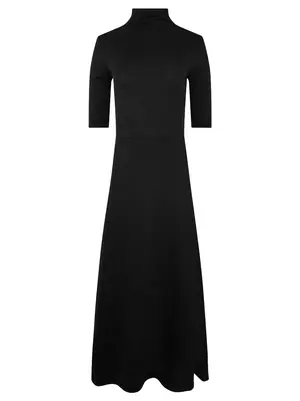 VINCE Vince. Roll-Neck Fine-Knit Midi Dress