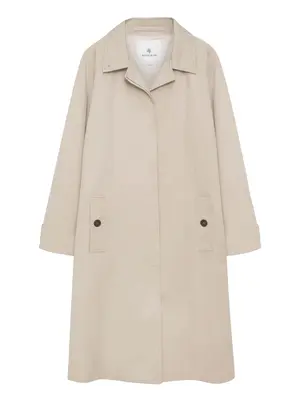 ANINE BING Randy Cotton Trench Coat - Neutrals