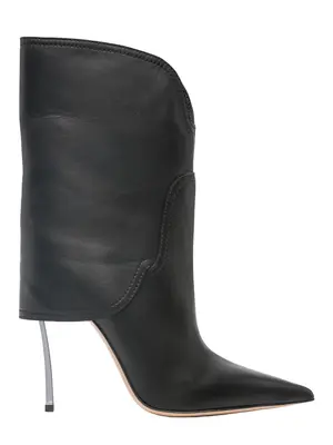 Casadei 100mm Leather Boots - Black