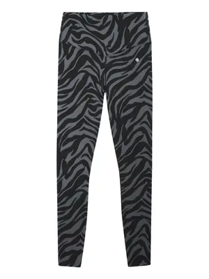 ANINE BING Zebra-print Leggings - Black