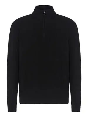 Giorgio Armani Cashmere Mock-neck Jumper - Black