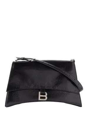 Balenciaga Crush Medium Shoulder Bag - Black