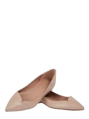 LK BENNETT Cally Pointed Toe Flat - Fawn