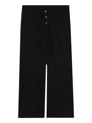 Guest In Residence Everywear Cashmere Knit Relaxed Pants - Black