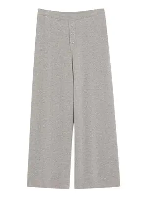 Guest In Residence Everywear Cashmere Knit Relaxed Pants - Medium Grey