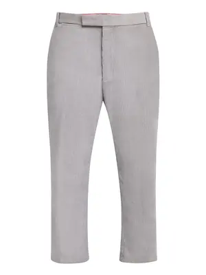 Thom Browne Corduroy Straight-leg Pants - Light/pastel Grey