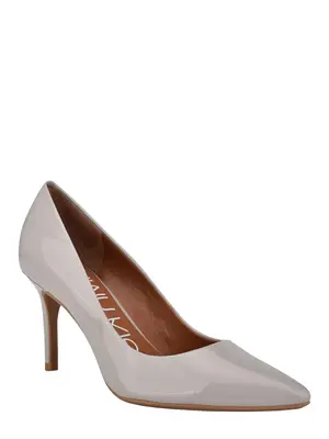 Calvin Klein Gayle Womens Leather Pointed Toe Heels Multi