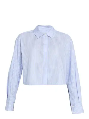 Simkhai SIMKHAI Renata Cropped Shirt Stripe