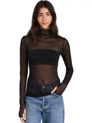 FREE PEOPLE Free People On The Dot Layering Top