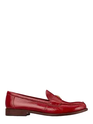 Tory Burch Perry Leather Loafers Ruby Falls