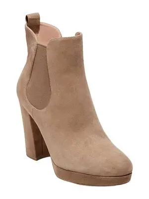 Cole Haan Remi Block Heel Chelsea Booties - Light Whisky