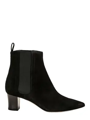 Manolo Blahnik Tiraba 50 Suede Boots - Black