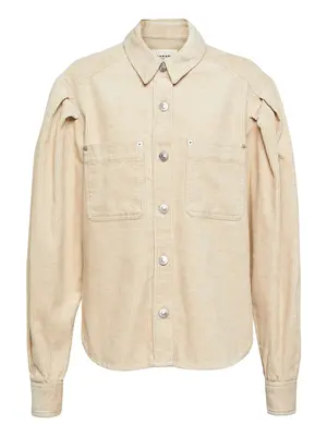 MARANT ETOILE Renata Corduroy Shirt Jacket - Beige