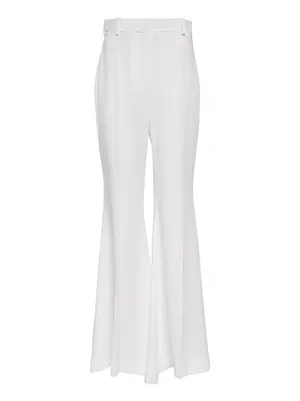 Nina Ricci High-rise Flared Trousers - Neutrals