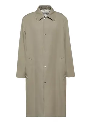 JIL SANDER Jil Sander Wool Car Coat Green