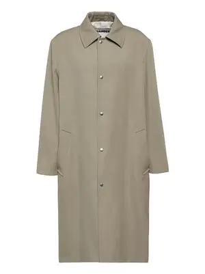JIL SANDER Wool Car Coat - Grey