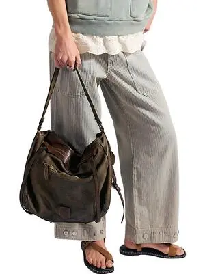 Free People We The Free Benton Messenger Bag Olive