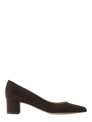 GIANVITO ROSSI Piper 45 Suede Pumps - Brown