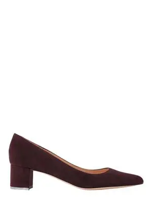 GIANVITO ROSSI Piper 45 Suede Pumps - Burgundy
