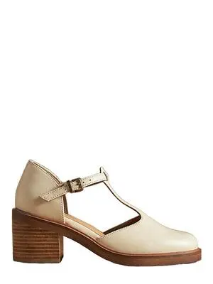 Seychelles Soulmate T-Bar Heels Cream