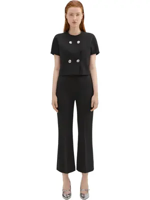 Theory Theory Cropped Kick Pant Black