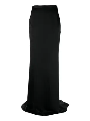 DEL CORE High-waisted Maxi Skirt - Black