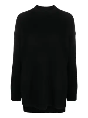JIL SANDER Long-sleeve Wool Jumper - Black