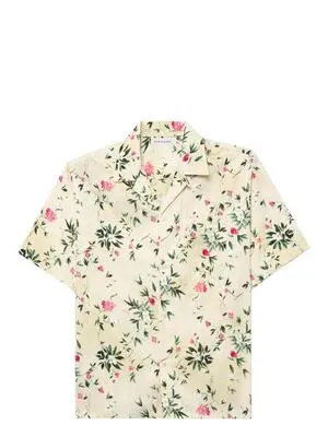 John Elliott Floral-print Short-sleeve Shirt - Neutrals