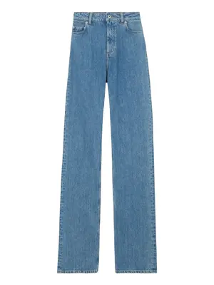 BURBERRY Burberry High-Waist Straight-Leg Jeans