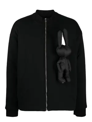NATASHA ZINKO Natasha Zinko Rabbit-Appliqué Bomber Jacket