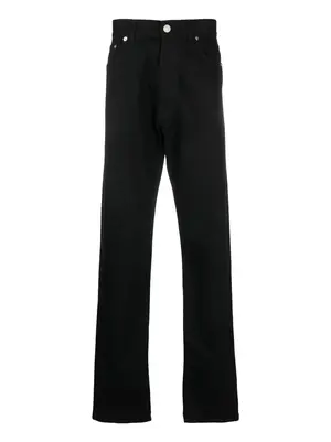 VTMNTS Barcode-patch Straight-leg Jeans - Black