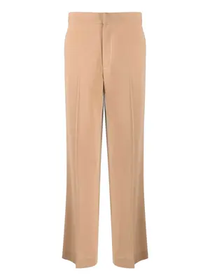 Gauchere Mid-rise Straight-leg Trousers - Neutrals