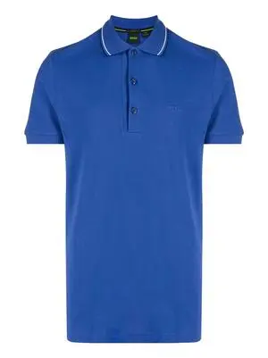 BOSS Paule Cotton Polo Shirt - Blue