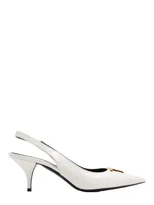 TOM FORD TOM FORD Logo-Lettering Leather Pumps