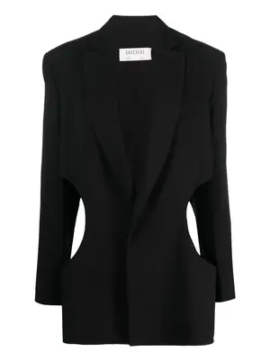 GAUCHERE Gauchère Cut-Out Single-Breasted Blazer