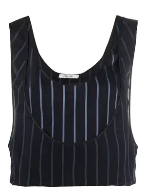 Gauchere Mini Mirror Striped Tank Top - Blue