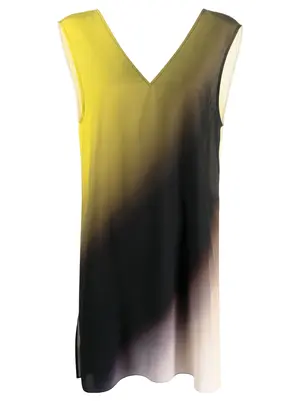 Gauchere Gradient-effect Dress - Yellow
