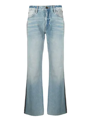 Gauchere Two-tone Straight-leg Jeans - Blue