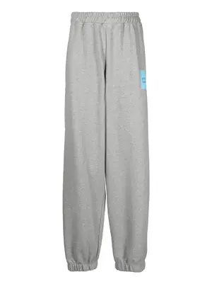 Vetements Logo-print Wide-leg Track Pants - Grey